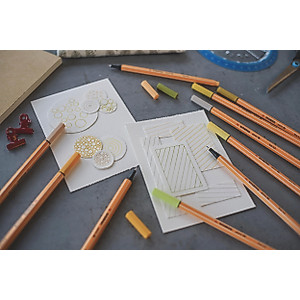 STABILO Fineliner point 88 - Pack of 10 - Umber