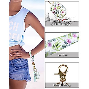 AirPods Pro 2 Case with Wristlet Keychain, YOPICKERN Hard AirPods Pro 2nd Generation Case Protective Cover with Wrist Lanyard for AirPods Pro 2nd Generation (2022 Released) Gifts for Women, Eucalyptus