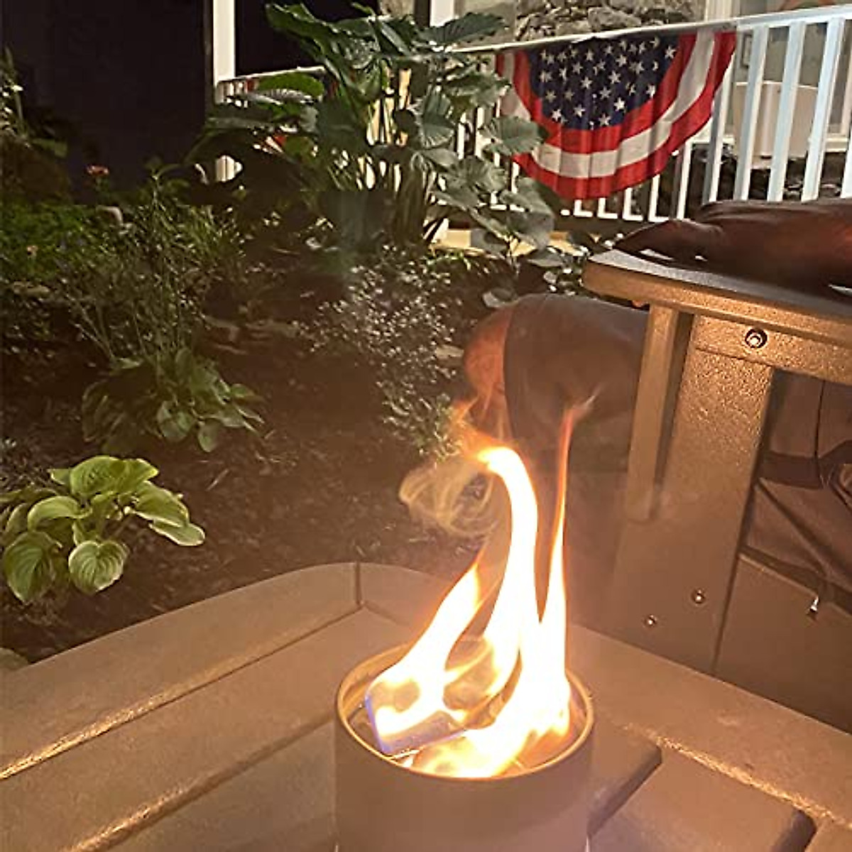 City Bonfires Portable Fire Pit - Mini Fire Pit, Table Top Firepit, No Wood, No Embers, 3-5 Hours of Burn Time - Food Safe for Smores - Lightweight, Emergency Heat, Camping Stove (2-Pack)