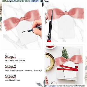 LuLucrafded Pink Blank Cards, Pink Dinner Place Cards, Pink Wedding Place Cards, for Party Setup Table Name Cards, Wedding Table Name Cards, Baby Shower Name Cards, Place Cards, Set of 20 (Pink)