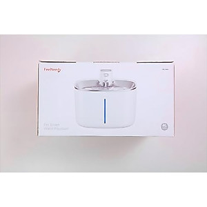 FEELNEEDY Cat Water Fountain Battery Operated, 4L/135 fl oz Pet Water Fountain for Cats and Dog with Motion Sensor, Wireless Ultra Quiet Cat Drinking Fountain with 2 Filters (Black YPD-C004P)