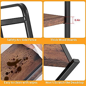 Coffee Syrup Organizer 3-Tier, 12 Bottles Capacity Syrup Rack for Coffee Bar Station, Wine Rack for Countertop, Tiered Spice Racks for Cabinet, Bottle Display Shelf Magnetic one-Step Installation