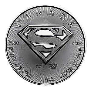 2016 Canadian Maple Leaf - Super-man Design $5 Brilliant Uncirculated