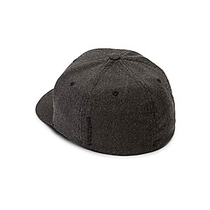 Volcom mens Full Stone Flex Fit Baseball Cap, Charcoal Heather, Large-X-Large US