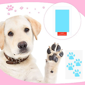 48 Pcs Inkless Baby Footprint Kit Includes 16 Pcs Colorful Ink Pad and 32 Pcs Imprint Card for Baby Hand and Footprints, Handprint Dog Paw Print Kit for Newborn Registry Gifts Family Printing Mom Girl