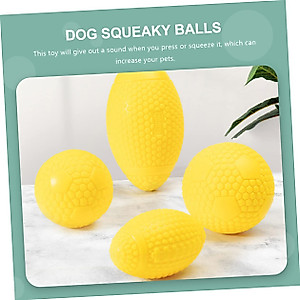 MERRYHAPY 2pcs Pet Toy Ball Dog Molar Toy Dog Soccer Toys Dog Squeaky Balls Dog Squeaky Toys Football Toys for Dog Pet Molar Toys Dog Balls Dog Football Toys Dog Bite Toys Pet Chew Toys
