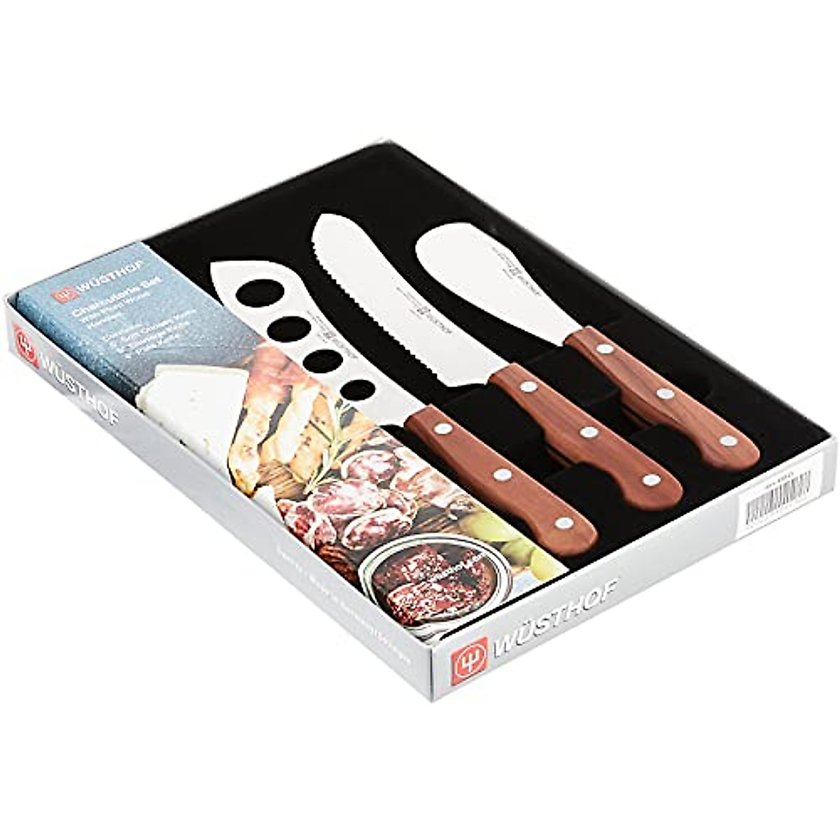 WÜSTHOF 3-Piece Plum Wood Charcuterie Set