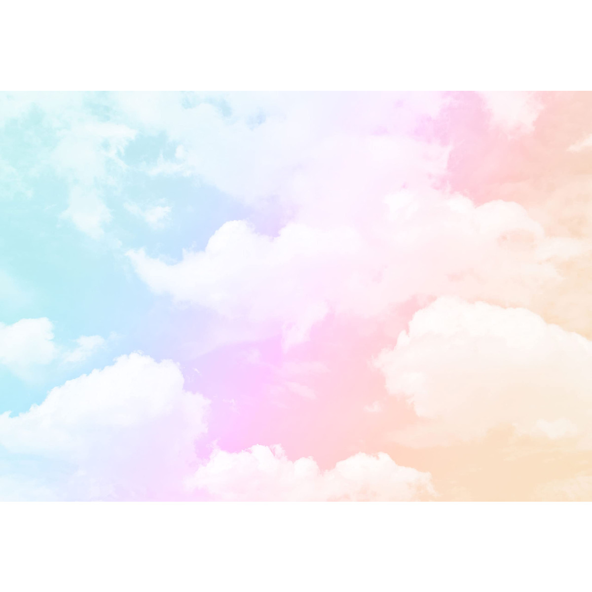 Reyhui Colorful Cloud Murals Fog Clouds Wallpaper Wall Mural for Bedroom Living Room