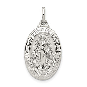 Sterling Silver Miraculous Medal QQC5515