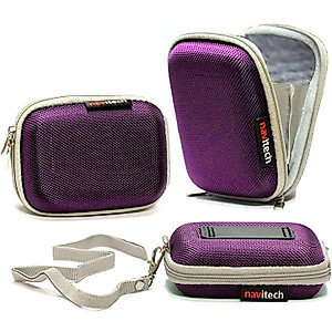Navitech Purple Shockproof Camera Case Compatible With Canon Powershot SX620 HS Compact Digital Camera
