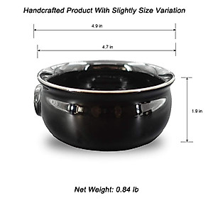 Bicrops Shaving Soap Bowl For Men, Easier to Lather Black