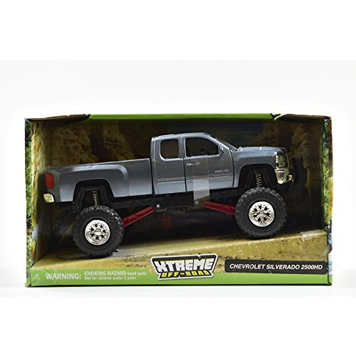 New Ray Silverado 2500 Hd Die Cast Chevrolet with Suspension 1/32° 54526 Blue, male