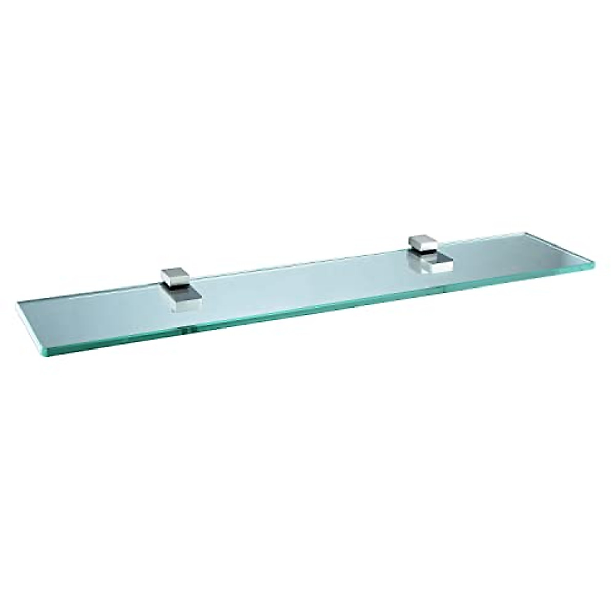 XVL Bathroom Glass Shelf 23.6 Inches Tempered Wall Mount Rectangular Shelves,Brushed GS3002AX