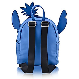 Disney Lilo and Stitch Mini Backpack for Adults and Teens Womens Double Strap Shoulder Bag (Blue Pineapple)