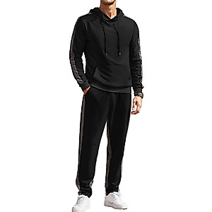 COOFANDY Men Jogging Suits 2 Piece Warm Up Tracksuit Lightweight Sweatsuits for Men