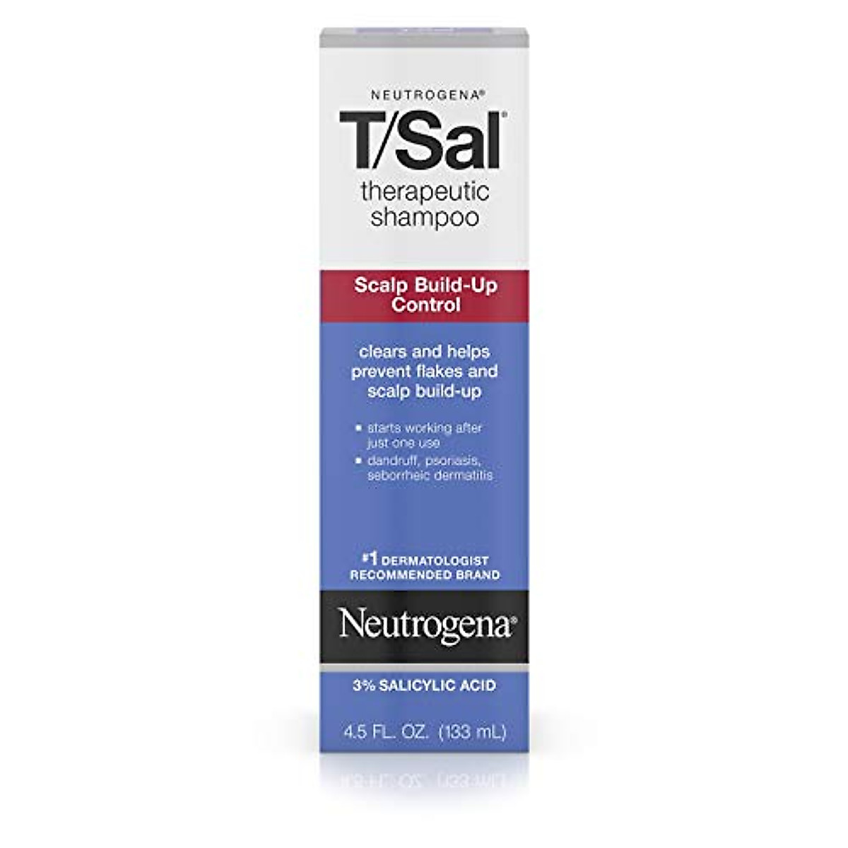 Neutrogena T/Sal Therapeutic Shampoo, Scalp Build-Up Control 4.5 oz, 130 fl oz