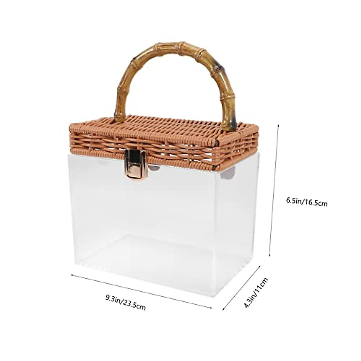 Zerodeko Box makeup travel vanity bag with mirror large desk travel cosmetic case cosmetic cases for traveling transparent storage case skin care storage Bamboo bridesmaid Organizer Acrylic