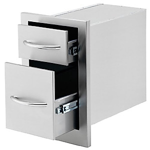 Cal Flame BBQ07868P 2 Drawer Storage Deep Drawer