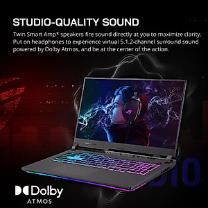 ASUS ROG Strix G17 17.3" WQHD 240Hz Gaming Laptop, AMD Ryzen 9 6900HX, GeForce RTX 3070Ti, 32GB DDR5 RAM, 2TB SSD, Wi-Fi 6E, ROG Intelligent Cooling, Gray, Win 11 Pro, 128GB Hotface Extension Set