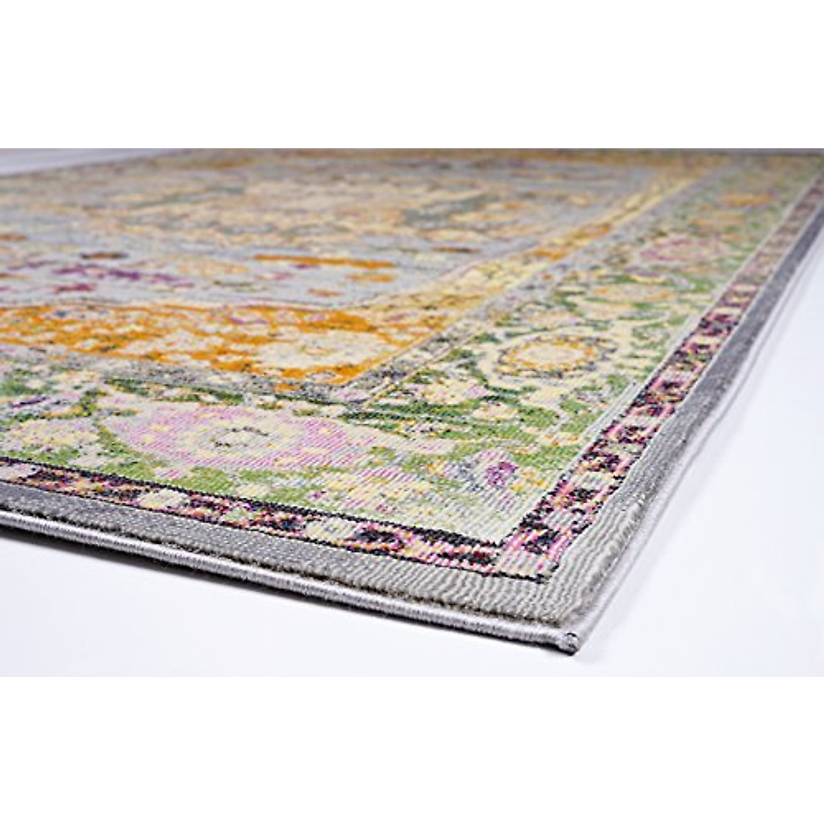 Pierre Cardin Cosmos Collection Oriental Design Area Rugs for Living Room Carpets (5' x 8', Multi (CS18A))