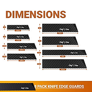 Chef Sac Chef Knife Roll Bag Case with 8-Pack Knife Guards Included