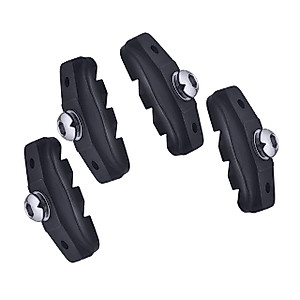 ELAPCO Bike Brake Pads 4 PCS with Installation Tool Caliper, Bicycle Brake Pads Ideal Road Brake Pads for Mountain Riders, C Shaped 50MM Pads for Mountain Bike Brake Pads, Reliable in Wet Condition