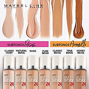 Maybelline New York Super Stay 24Hr Makeup, Classic Ivory, 1 Fluid Ounce