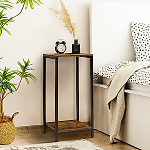 Tall End Table High Skinny Tall Side Table Tall Bedside Table Slim Thin Tall Nightstand Narrow Side Table Small Entryway Table for Small Spaces Small Table Stand Console Entry Way Home Bedroom Hall