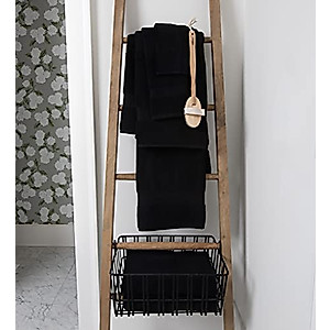 COTTON CRAFT Hotel Spa Luxury Bath Sheet - 2 Pack - Oversized Extra Large 40 x 80 - Heavyweight 700 GSM 2 Ply Ringspun Cotton - Soft Absorbent Everyday Use Home Bath Easy Care Towel Set - Black