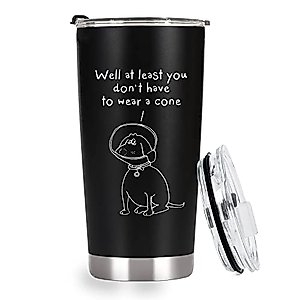 LALDEC Get Well Soon Gifts For Women Post After Surgery, Grief Gifts For Women, Surgery Recovery Gifts For Women Men, At Least You Don’t Have To Wear a Cone 20 Oz Tumbler