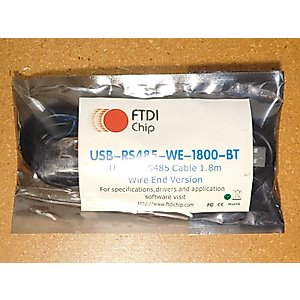 FTDI USB-RS485-WE-1800-BT Cable, USB to RS485 Serial, 1.8M, Wire END