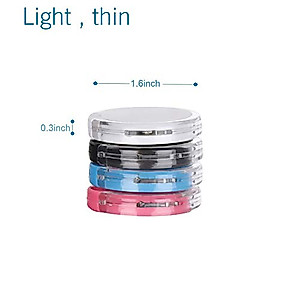 4 Pack Smart Key Finder Locator, GPS Tracking Device for Kids Pets Keychain Wallet Luggage Anti-Lost Tag Alarm Reminder Selfie Shutter APP Control Compatible iOS Android
