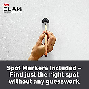 3M CLAW Drywall Picture Hangers holds 25 lb. & Command Medium Utility Hooks, 9-Hooks, 12-Strips