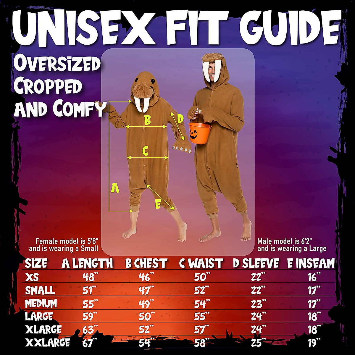 Adult Onesie Halloween Costume - Animal and Sea Creature - Plush One Piece Cosplay Suit for Adults, Women and Men FUNZIEZ!