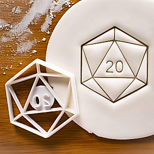 Natural 20 Icosahedron cookie cutter, 1 piece - Bakerlogy