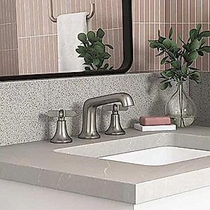 Kohler Setra 8 in. Widespread 2-Handle Bathroom Faucet in Vibrant Brushed Nickel| Premium Material