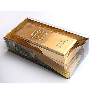 Xshelley 1kg Shiny Fake Gold Bar Bullion Brick Door Stop/Paperweight CAS
