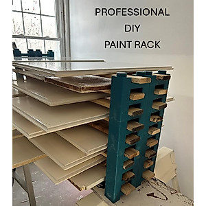PDRS/24 - Painters Drying Rack Solution - Paint Rack - Siding - Trim - Kitchen Cabinet Doors - Doors and More! - Contractors - DIY - (24/pkg.)