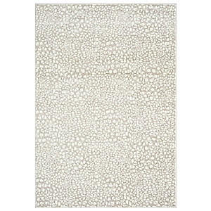Abani Beige Cheetah Print Area Rug Rugs, Arto Collection - Contemporary Durable Accent Rug (2'x3')