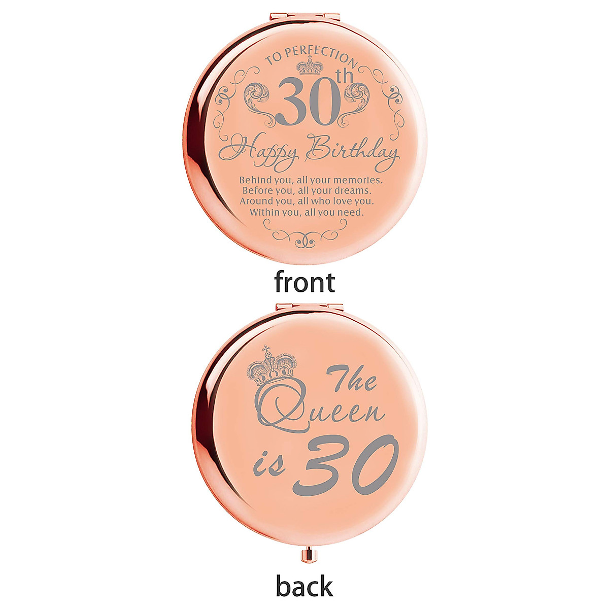 30th Birthday Gifts for Women, 30th Birthday Gifts Makeup Bag, Birthday Gifts for 30 Year Old Woman, Dirty 30 Gift, 30 Birthday Gifts for Women, 30th Birthday Mirror, 30th Birthday Cosmetic Bag