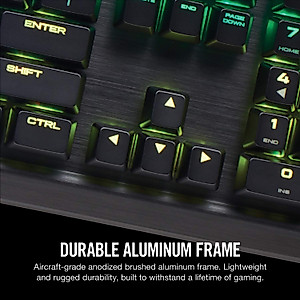 Corsair K95 RGB Platinum Mechanical Gaming Keyboard - 6x Programmable Macro Keys - USB Passthrough & Media Controls - Tactile & Quiet - Cherry MX Brown – RGB LED Backlit