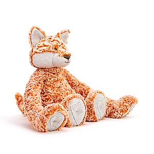 DEMDACO Heartful Hugs Fox Orange 17.5 Inch Weighted Childrens Plush Stuffed Animal