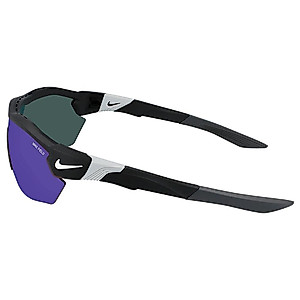 Nike Show X3 Elite L Rectangular Sunglasses, Matte Black, 61/15/130