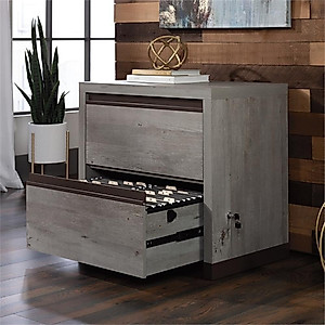 Pemberly Row Engineered Wood 2-Drawers Lateral File Cabinet Mystic Oak