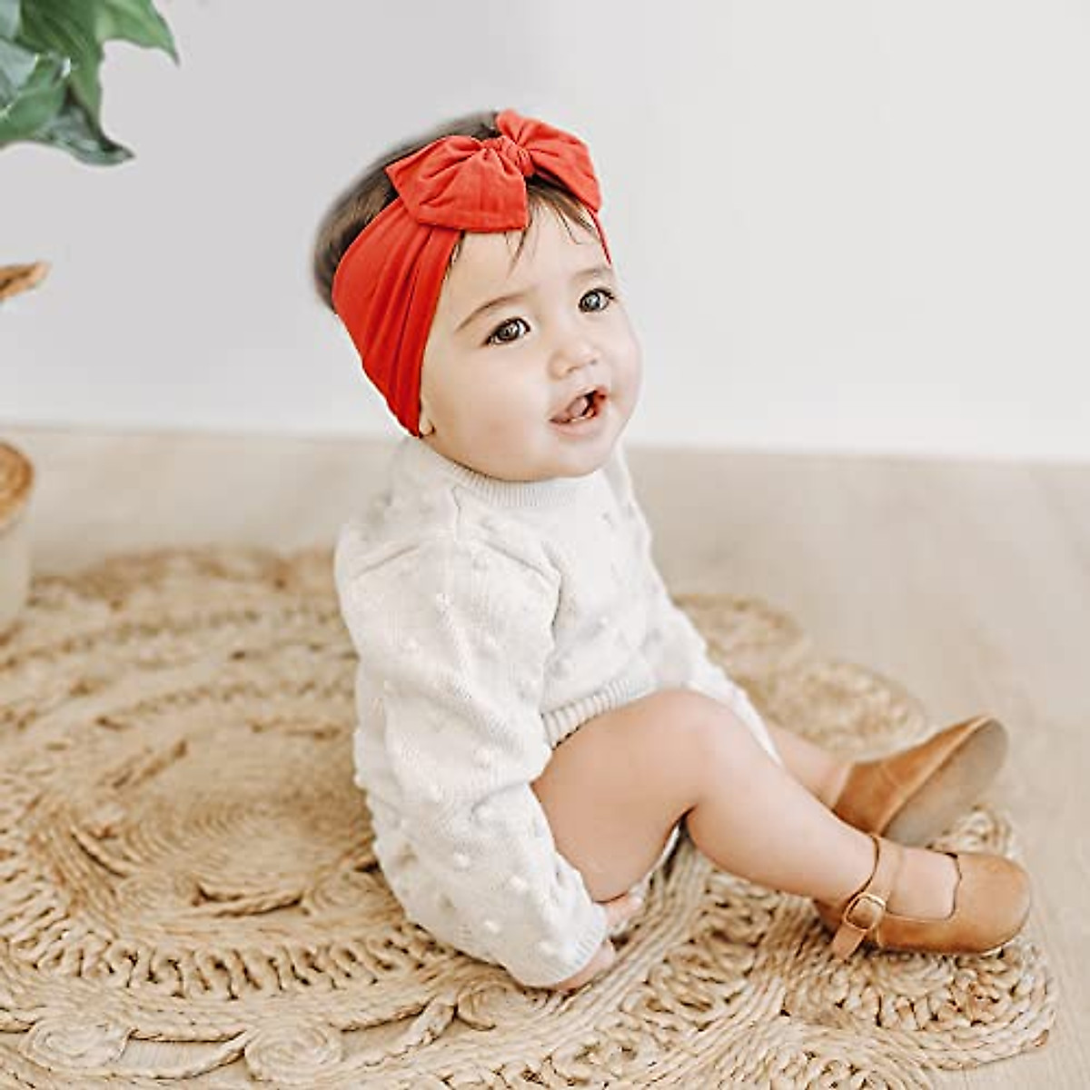 Prohouse 16PCS Baby Nylon Headbands Hairbands Hair Bow Elastics for Baby Girls Newborn Infant Toddlers Kids