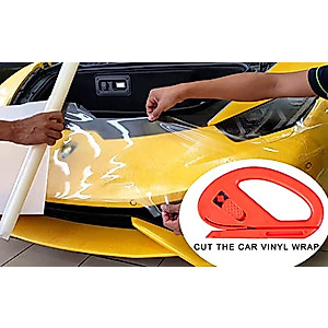 4Pcs Vinyl Cutting Tools Wrapping Paper Cutter Tool Shark Tank, Rolled Paper Cutter Knife for Window Tinting Tools, Gift Paper Wrapping, Films, Vacuum Bags