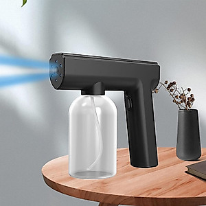 SHITOOMFE Portable Disinfection Fogger Machine Handheld Rechargeable Steam Sprayer for Home, Office, Garden Black Spray Gun
