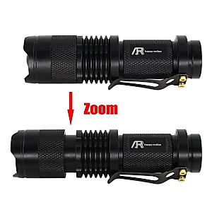 AR happy online 3 Pack Red Light Flashlight, 3 Modes Mini Red LED Flashlight, Zoomable Red Flashlight Torch with Clip for Night Vision, Astronomy, Aviation, Night Observation