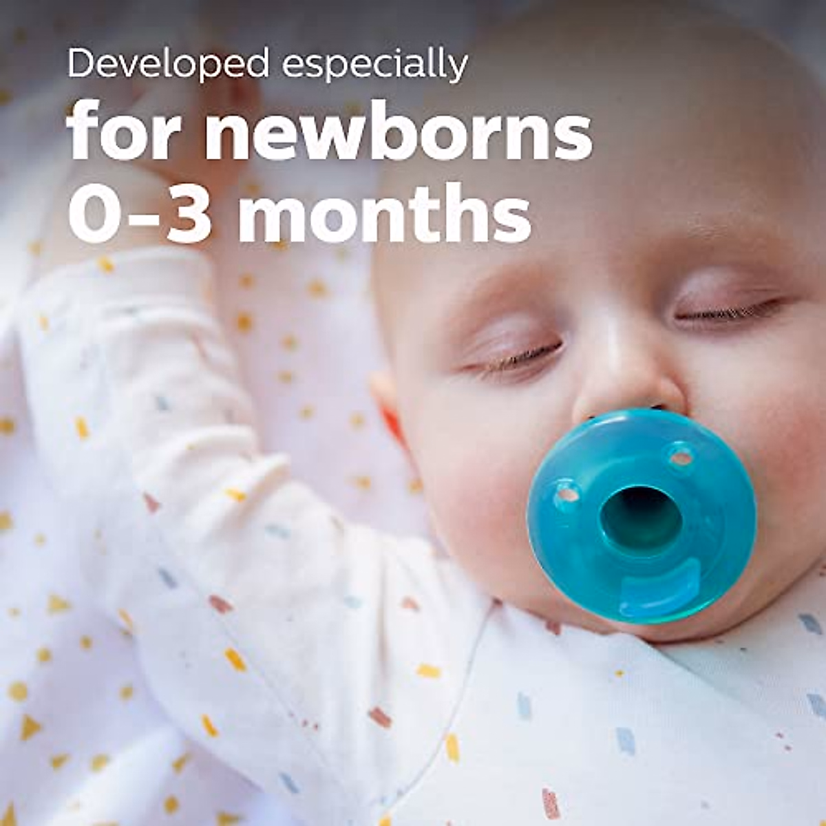 Philips AVENT Soothie Pacifier, 0-3 Months, Green, 4 Pack, SCF190/41