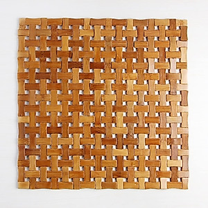 Muellery Cooling Natural Bamboo Seat Pad Chair Car Seat Summer Breathable 17.4in(44cm) TPYU59991